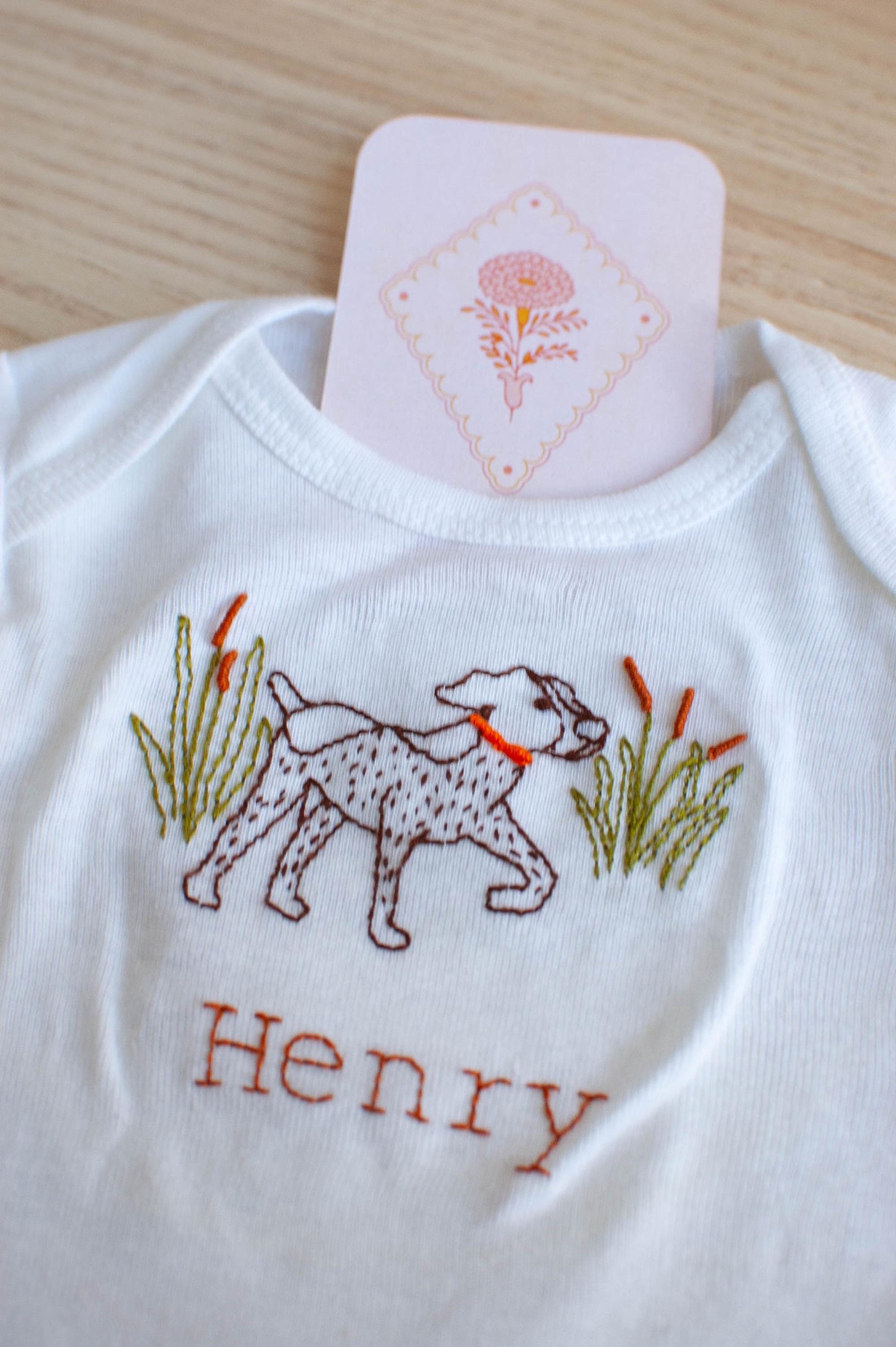 Embroidered German Shorthaired Pointer Baby Onsie® - GSP Baby Bodysuit ...