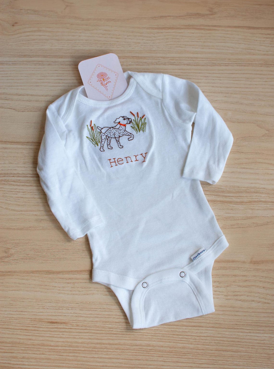 Embroidered German Shorthaired Pointer Baby Onsie® - GSP Baby Bodysuit ...