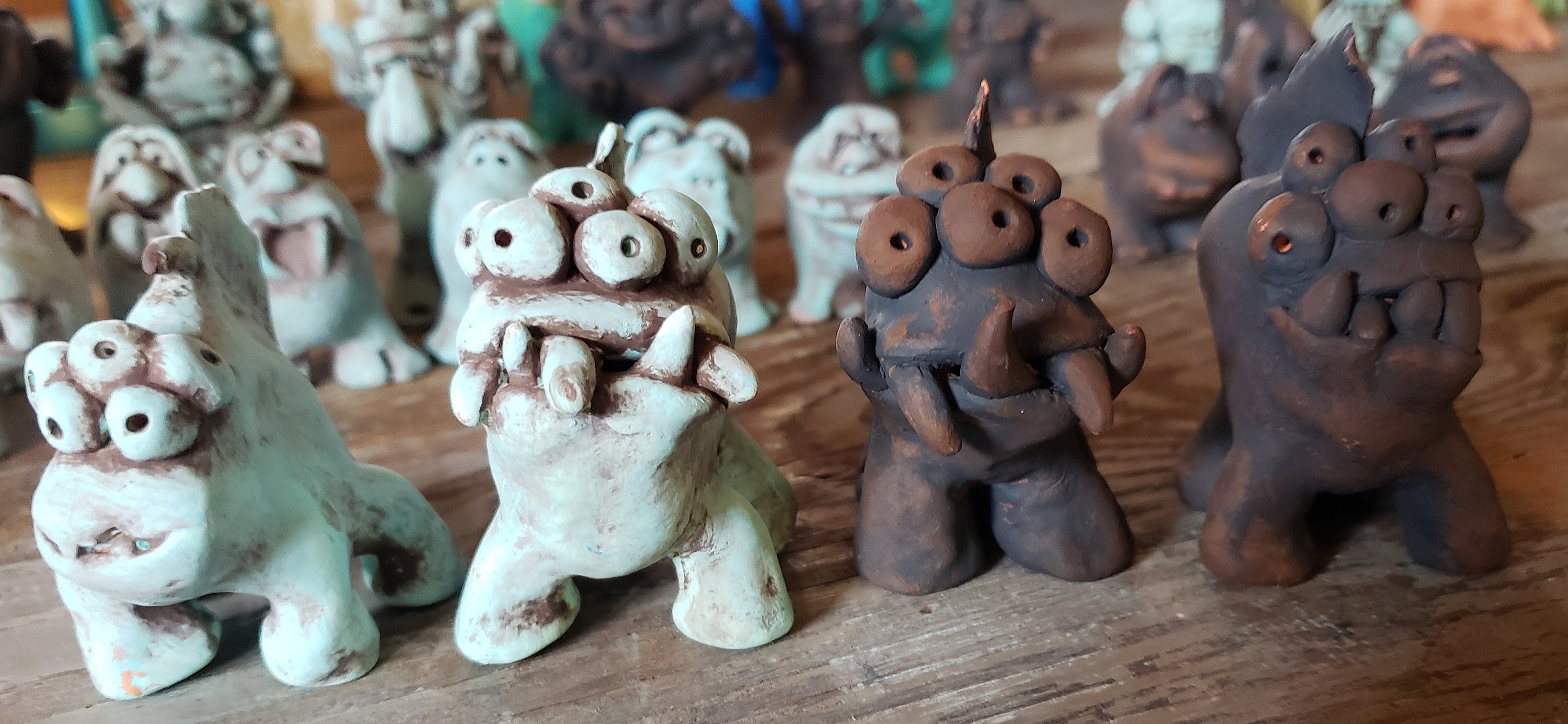 Clay Monster Chess Pieces - Etsy
