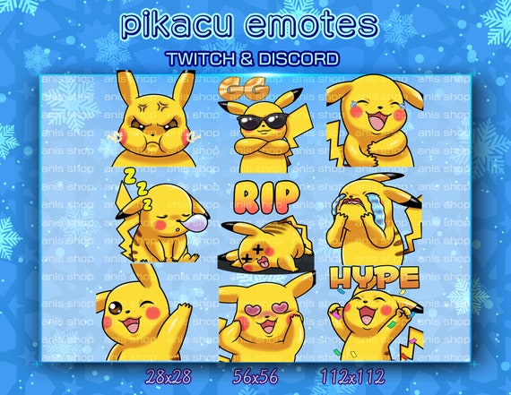 Pikachu Emotes/ Pikachuchibi/ Emotes Discord/ Emotes Twitch - Etsy