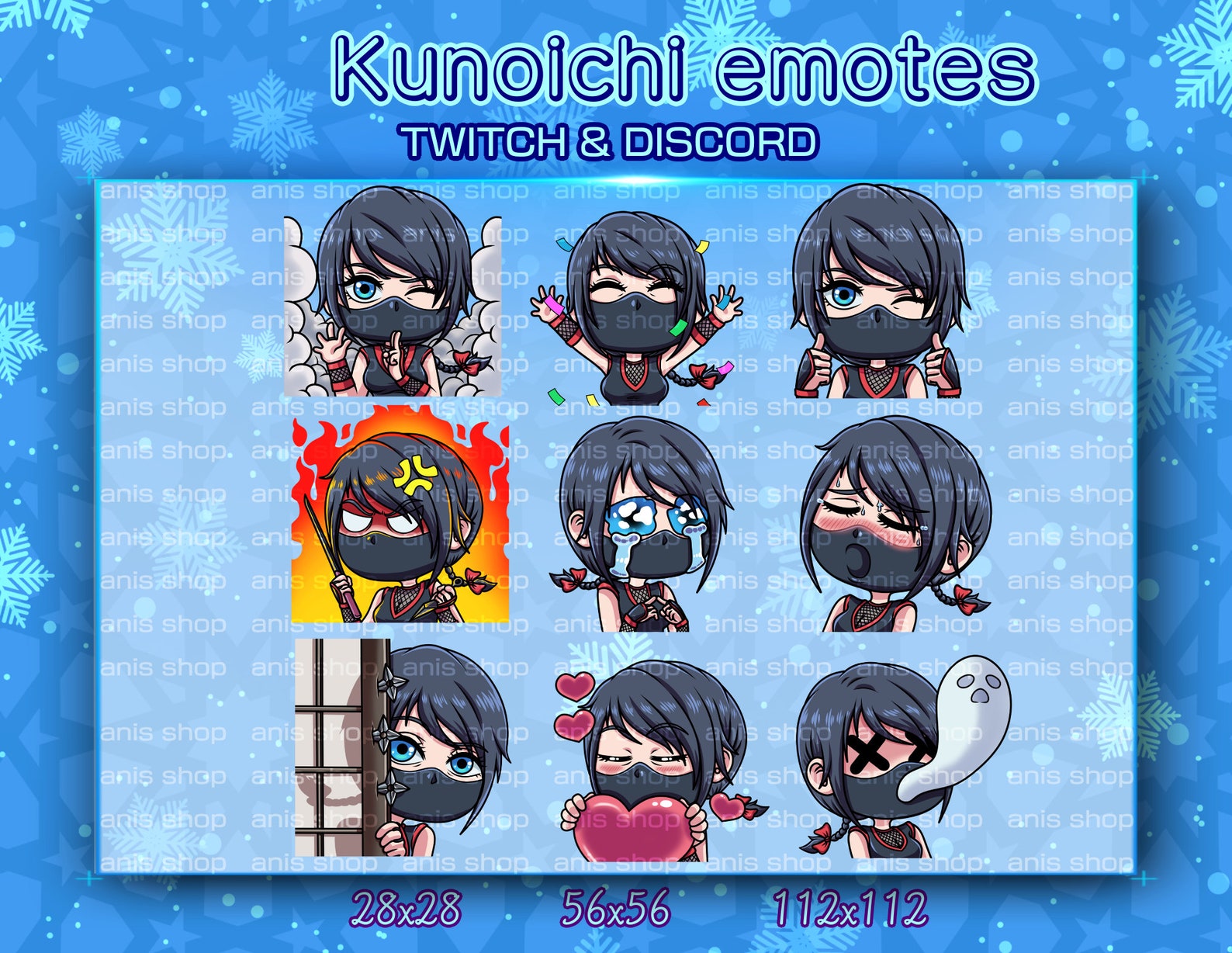 Kunoichi / Women Ninja / Girl Ninja / Ninja Emotes/ Ninja - Etsy