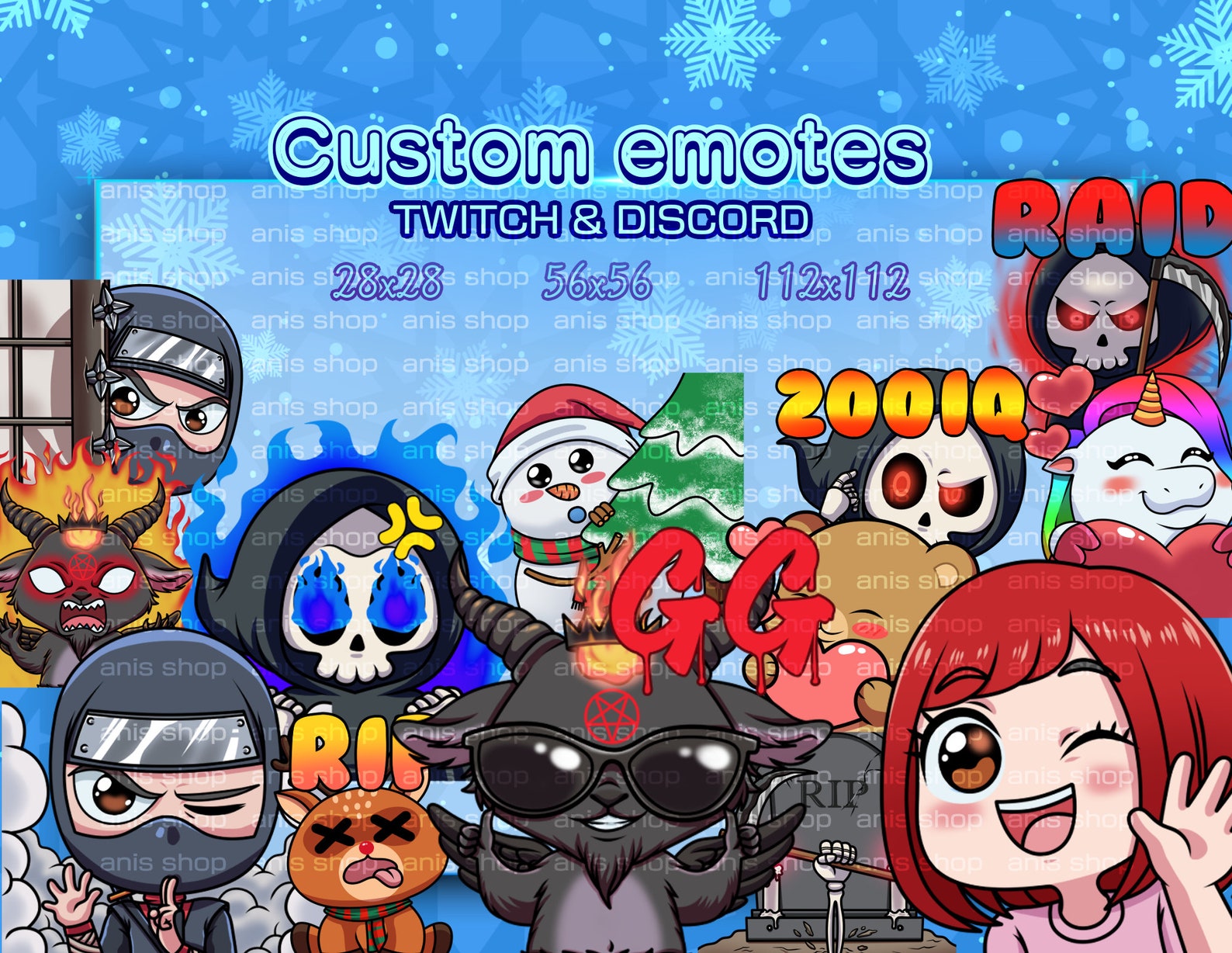 Custom Emotes/ Emotes Twitch/ Emotes Bundle/ Create Emotes/ Emotes ...