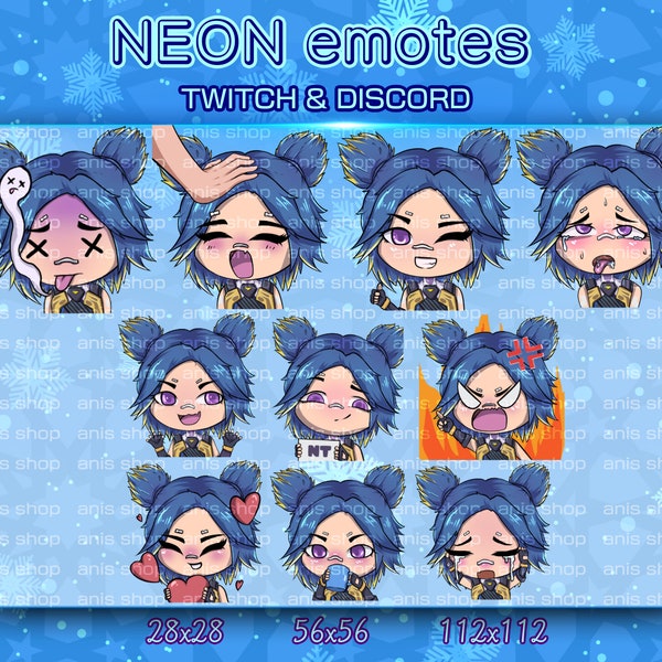 Valorant Neón Chibi - Etsy