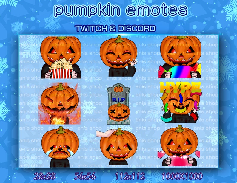 Pumkin Emotes/ Pumkinchibi/ Emotes Discord/ Emotes Twitch/pumkin - Etsy