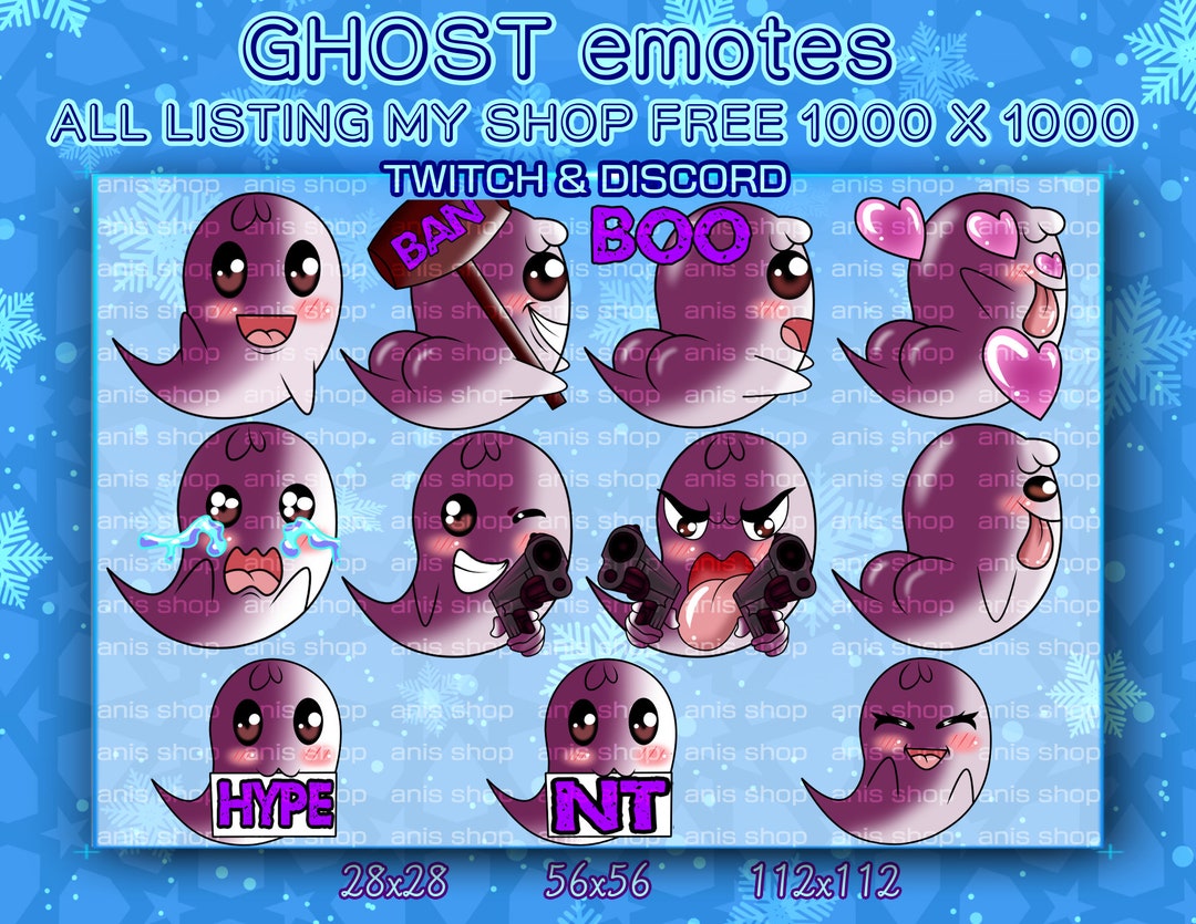 Ghost Emotes/ Devil Chibi/ Emotes Discord/ Emotes Twitch - Etsy