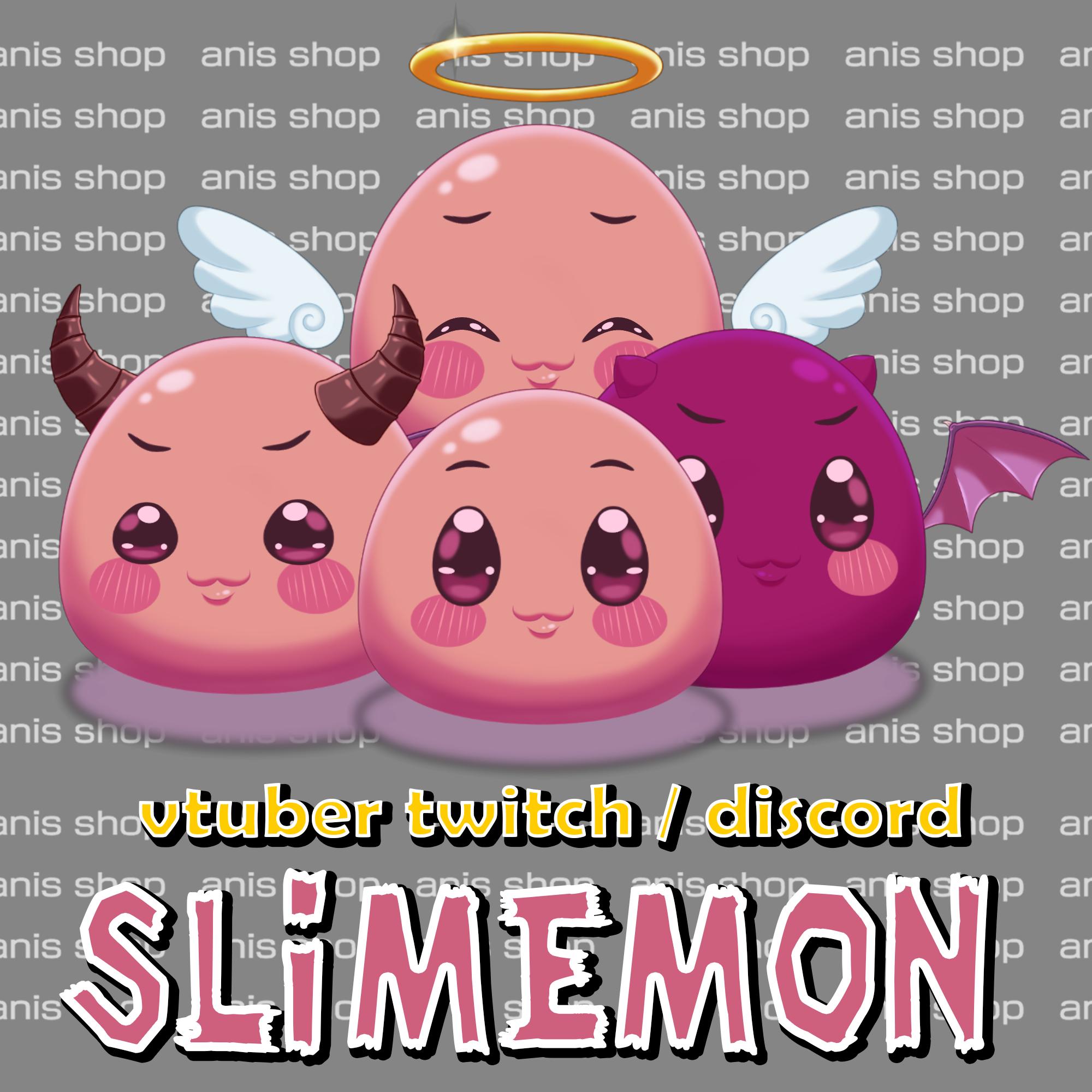 Live2d Vtuber Slime Monster / Vtuber Discord/ Vtuber Twitch/ Vtuber ...