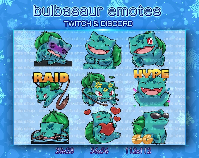 Twitch / Discord Animated Emote / Angry / Bulbasaur Pokemon / Gun - Etsy