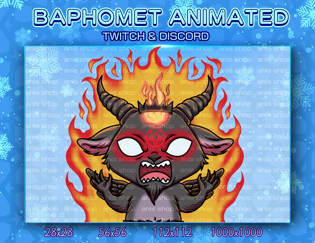 Animated Baphomed Emotes/ Baphomed Chibi/ Emotes Discord/ Emotes Twitch ...