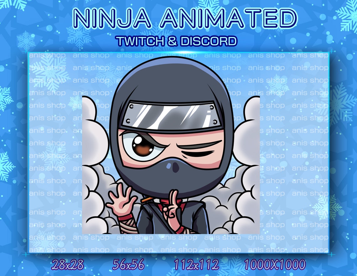 Animated Ninja Emotes/ Ninja Chibi/ Emotes Discord/ Emotes Twitch ...