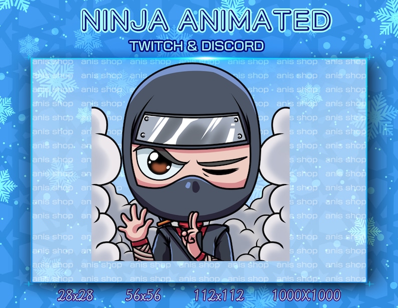 Animated Ninja Emotes/ Ninja Chibi/ Emotes Discord/ Emotes Twitch ...
