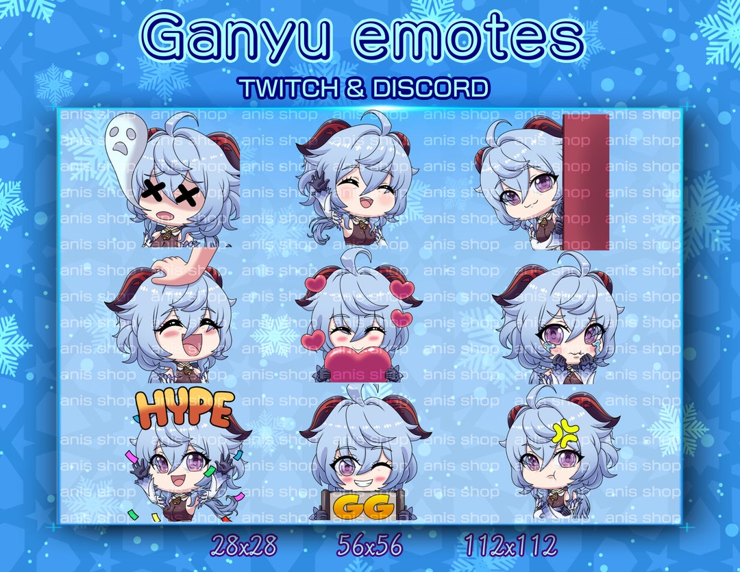 Genshin Impact Ganyu Emotes/ Genshin Impact Ganyu Cute/ Genshin Impact ...