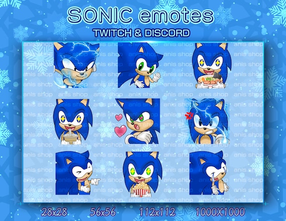 Sonic Emotes/ Sonic Chibi/ Emotes Discord/ Emotes Twitch/ - Etsy India
