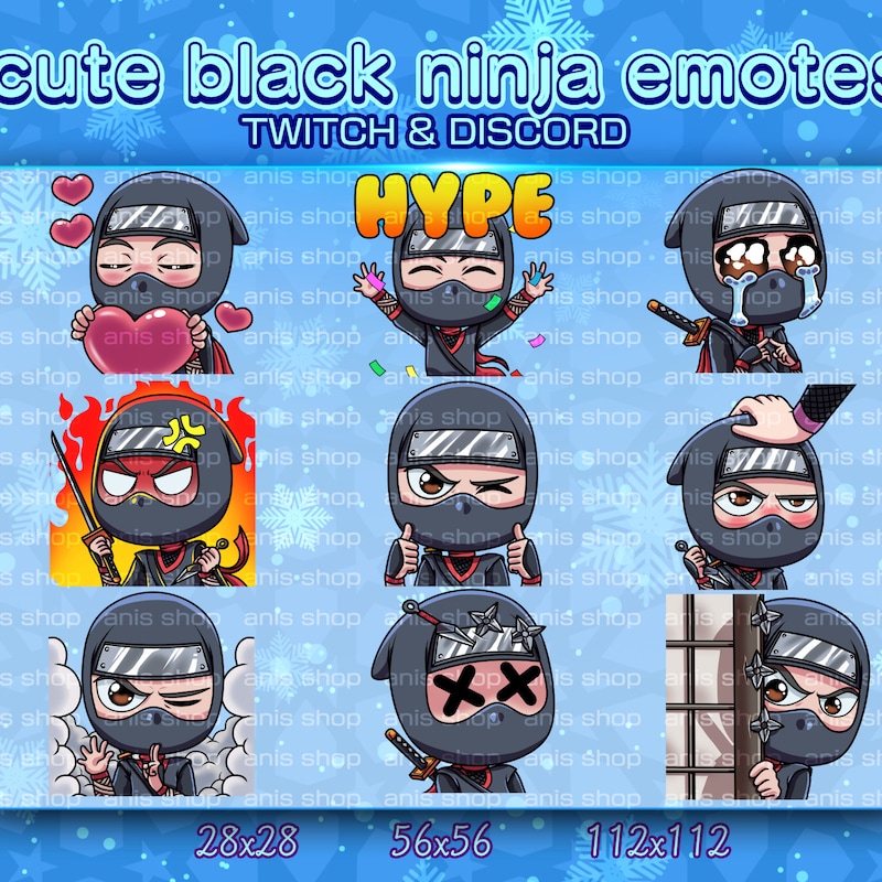 Ninja Emotes - Etsy