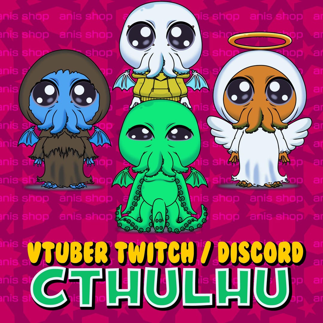 Live2d Vtuber Cthulhu / Vtuber Discord/ Vtuber Twitch/ Vtuber Model for ...