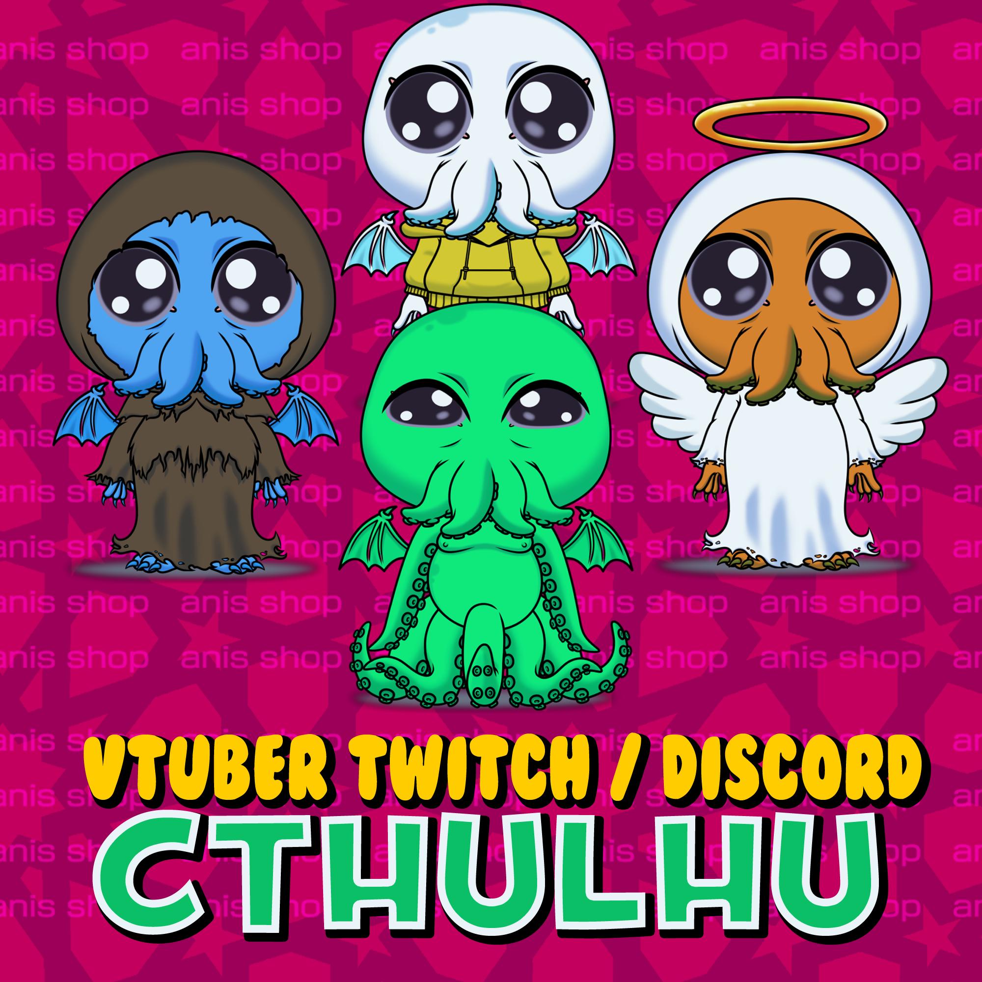 Live2d Vtuber Cthulhu / Vtuber Discord/ Vtuber Twitch/ Vtuber Model for ...