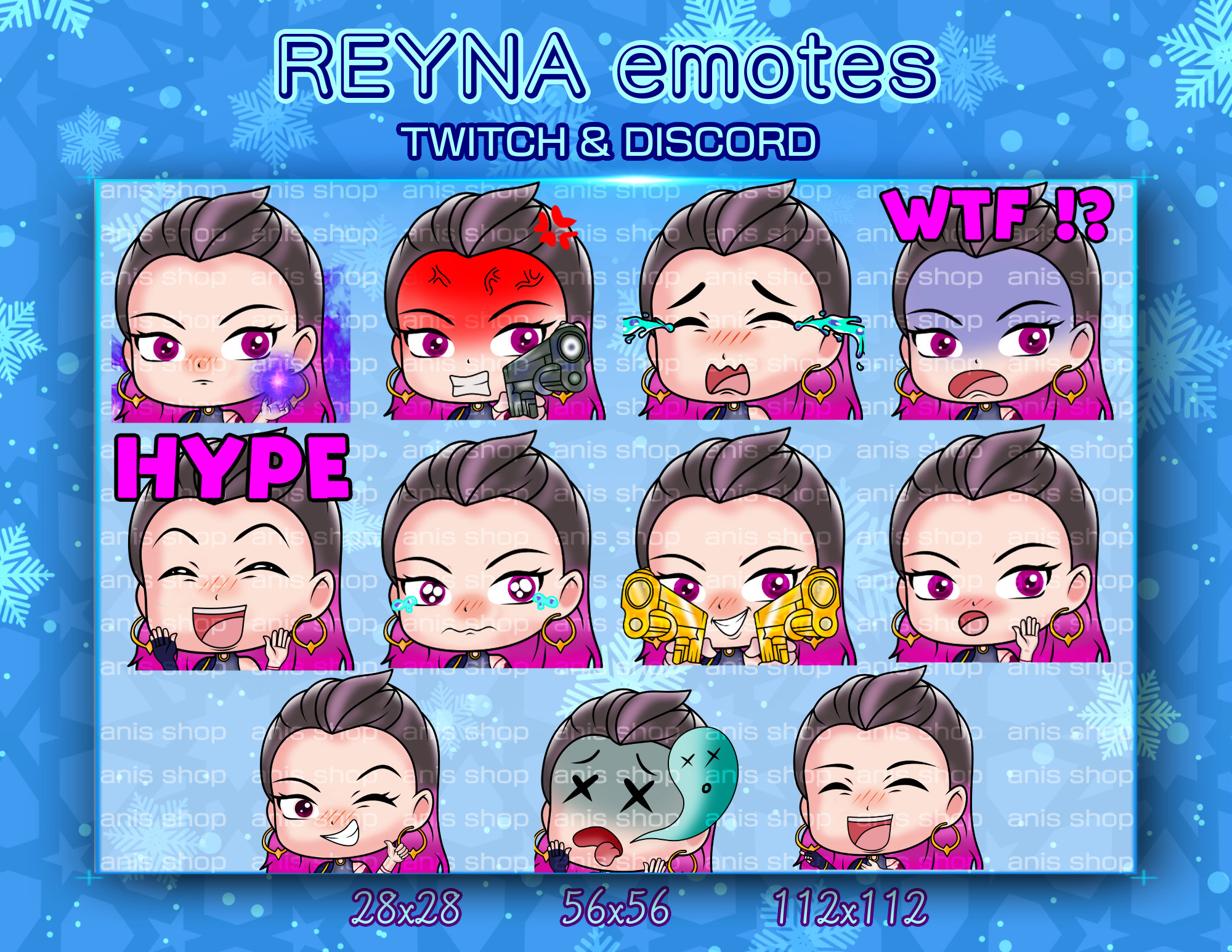 Valorant Reyna Emotes/ Valorant Reyna Cute/ Valorant Reyna - Etsy Israel