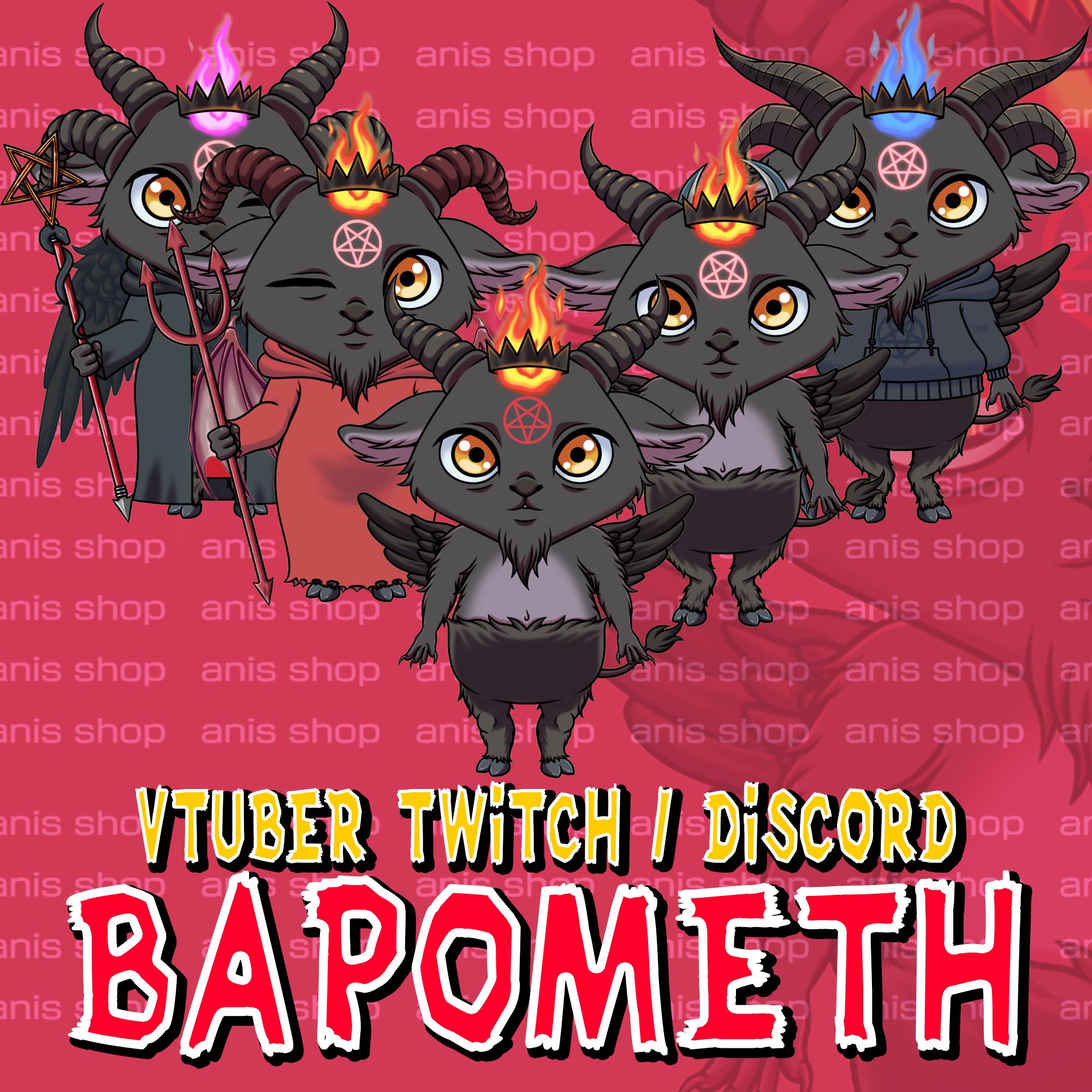 Live2d Vtuber Bapometh / Vtuber Discord/ Vtuber Twitch/ Vtuber Model ...