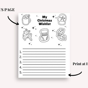 Christmas Coloring Pages, Printable Coloring Workbook Pages for Kids ...