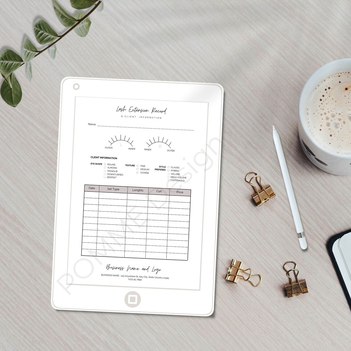 Lash Extension Consent Form: Client Intake, Editable Canva Template - Etsy