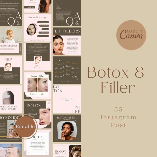 Botox Instagram Filler Template Esthetician - Etsy