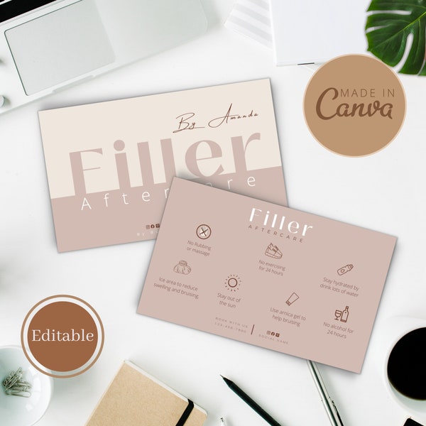 Botox Aftercare Cards - Etsy