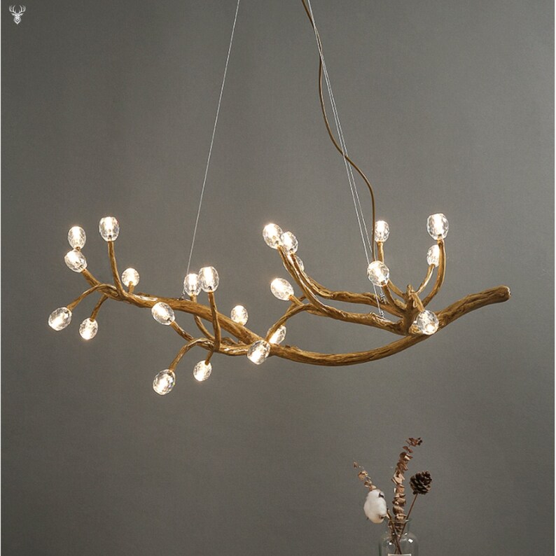 Luxury Tree Branch Crystal Chandelier Lighting, Nordic Minimalist ...