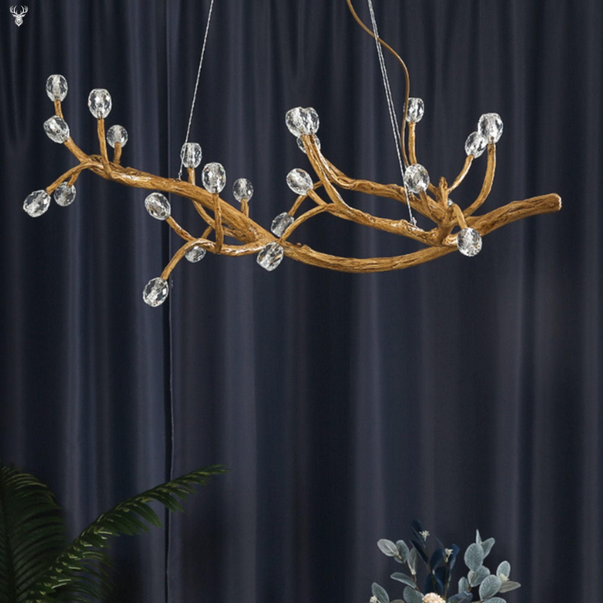 Luxury Tree Branch Crystal Chandelier Lighting, Nordic Minimalist ...