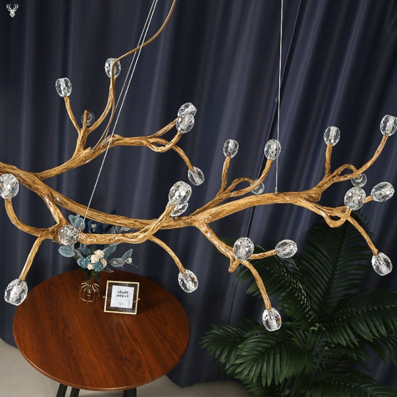 Luxury Tree Branch Crystal Chandelier Lighting, Nordic Minimalist ...