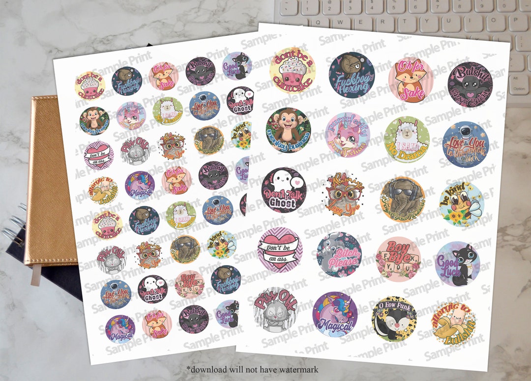 Girl Power Adulting Stickers, Button, Jewelry Digital File - Etsy