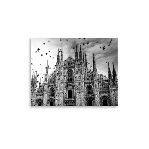 Gothic Cathedral Print, Wall Art, Gothic Art, Black and White Art ...