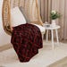 Vintage Red Black Bat Damask Sherpa Blanket, Gothic Blanket, Gothic ...