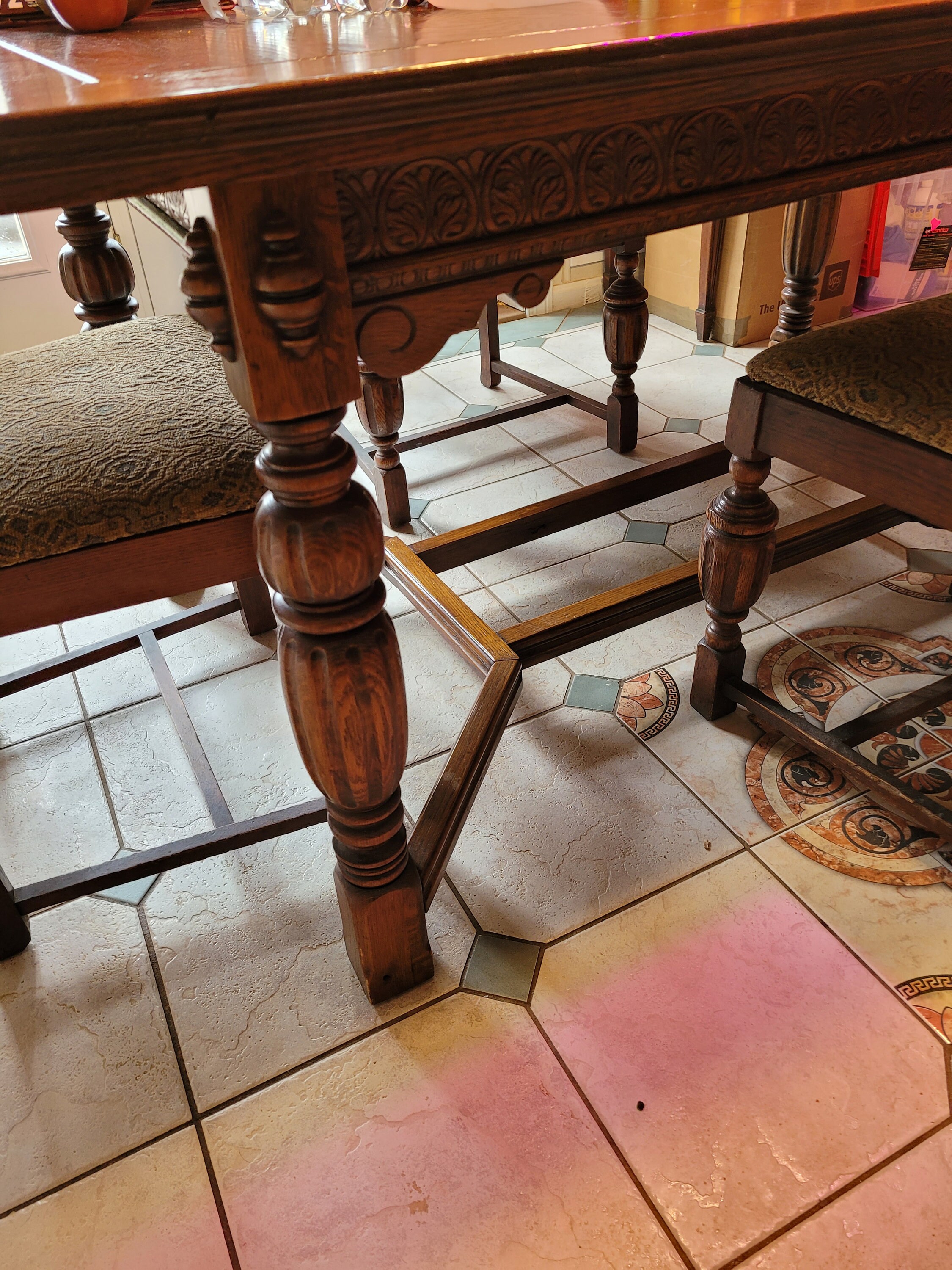 Antique Early 1900s Diningroom Set6 - Etsy