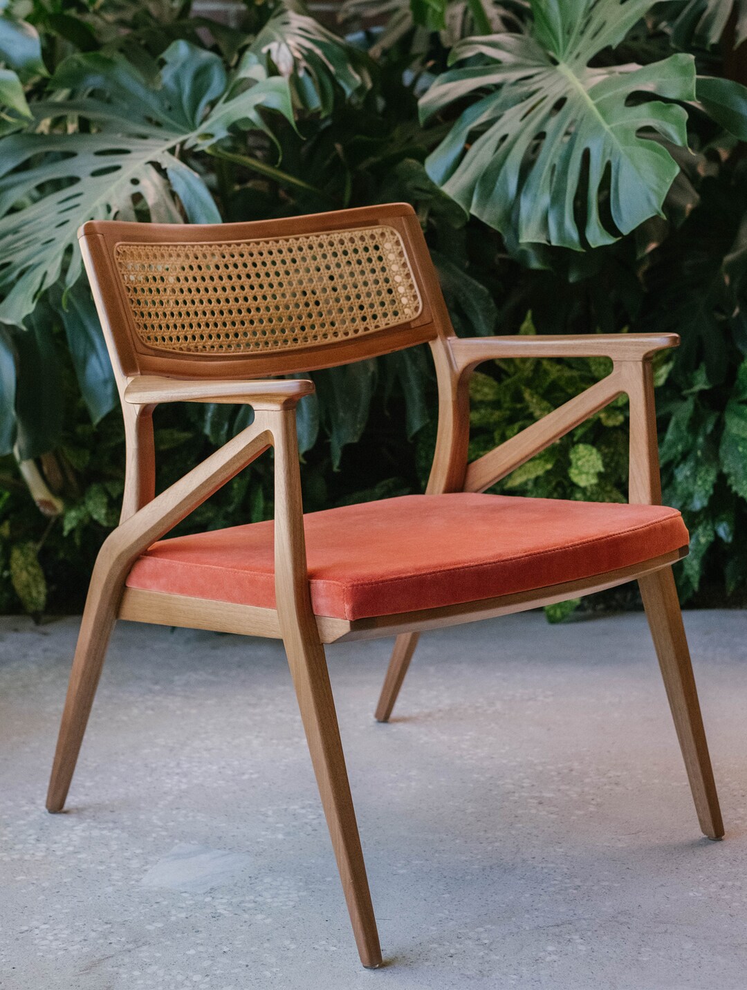 Modern Solid Wood Armchairretro Wooden Chairdining Chair - Etsy