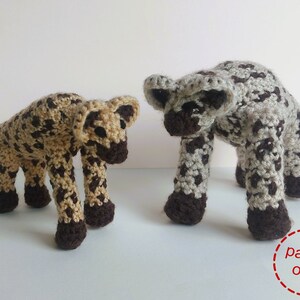 Spotted Hyena Crochet Pattern, Spotted Hyena Amigurumi Pattern, Easy ...
