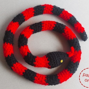 Snake Crochet Pattern: Amigurumi Animal (PDF Pattern) - Etsy