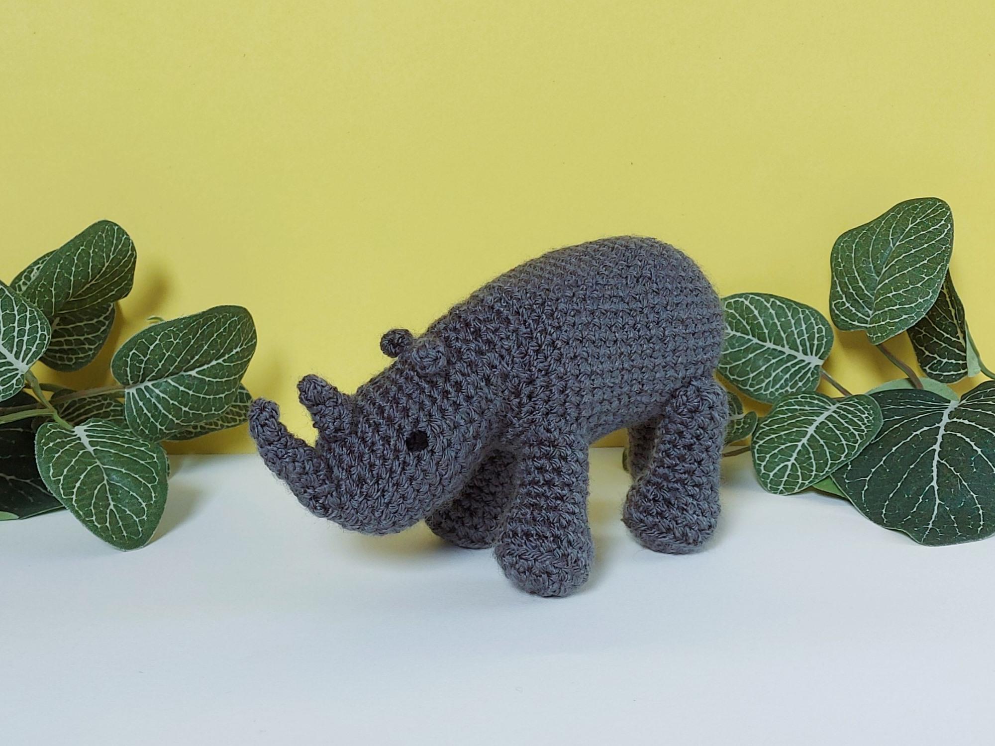Rhino Crochet Pattern, Rhino Amigurumi Pattern, Easy Crochet Pattern - Etsy