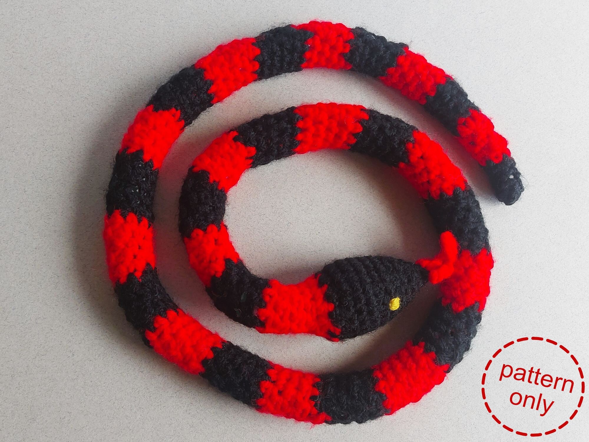 Snake Crochet Pattern, Snake Amigurumi Pattern, Easy Crochet Pattern - Etsy
