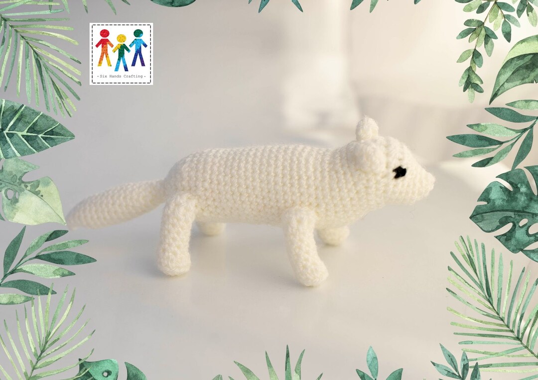 Crochet Arctic Fox Amigurumi Arctic Fox - Etsy