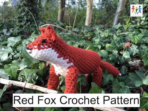 Red Fox Crochet Pattern Red Fox Amigurumi Pattern Easy | Etsy