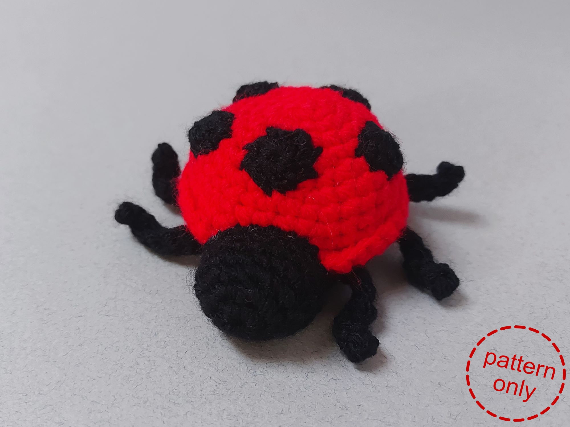 Ladybird Crochet Pattern, Ladybird Amigurumi Pattern, Easy Crochet ...