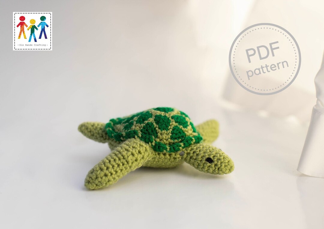 Turtle Crochet Pattern, Turtle Amigurumi Pattern, Easy Crochet Pattern ...