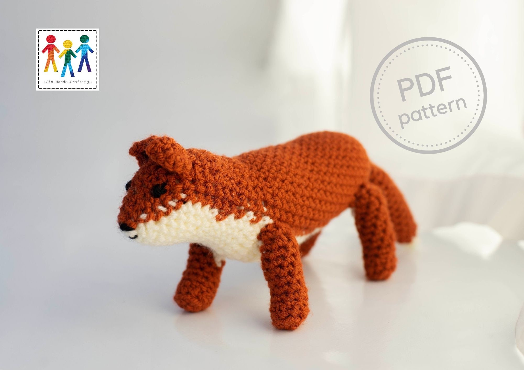 Red Fox Crochet Pattern Red Fox Amigurumi Pattern Easy - Etsy UK