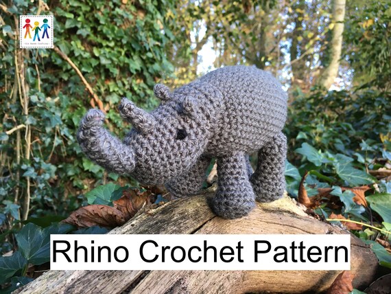 Rhino Crochet Pattern Rhino Amigurumi Pattern Easy Crochet | Etsy