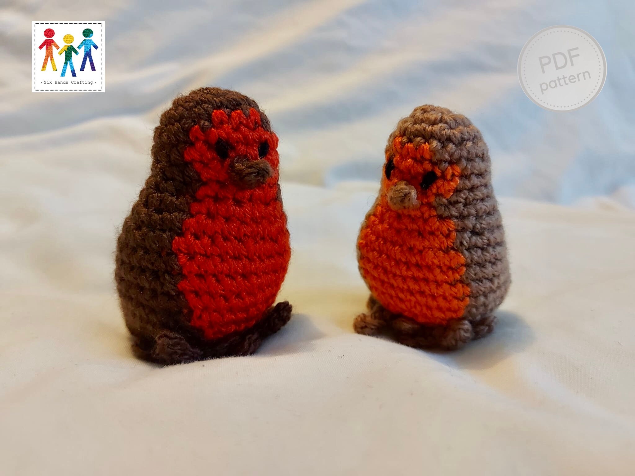 No Sew Robin Crochet Pattern, No Sew Robin Amigurumi Pattern, Easy ...