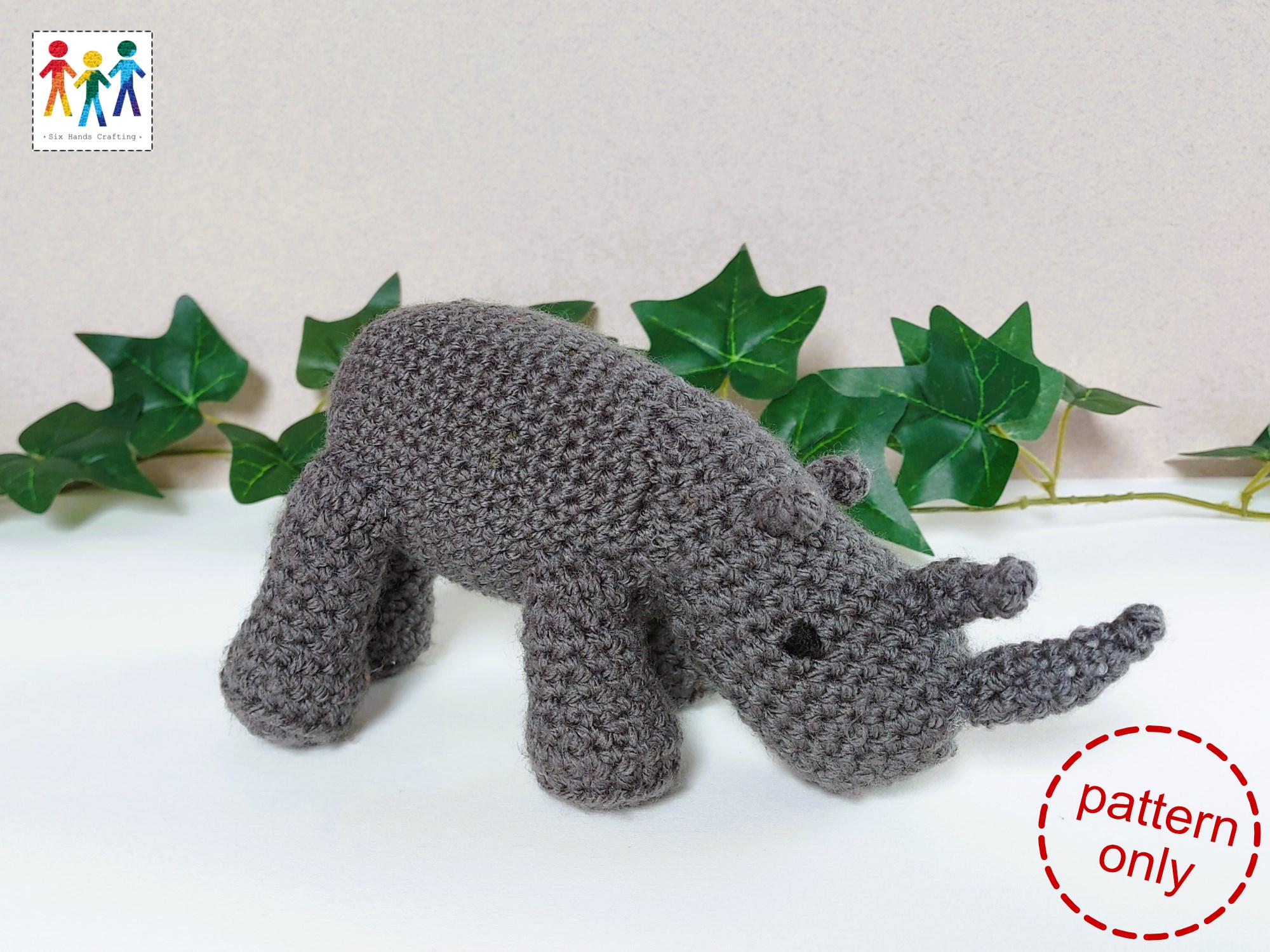Rhino Crochet Pattern, Rhino Amigurumi Pattern, Easy Crochet Pattern - Etsy