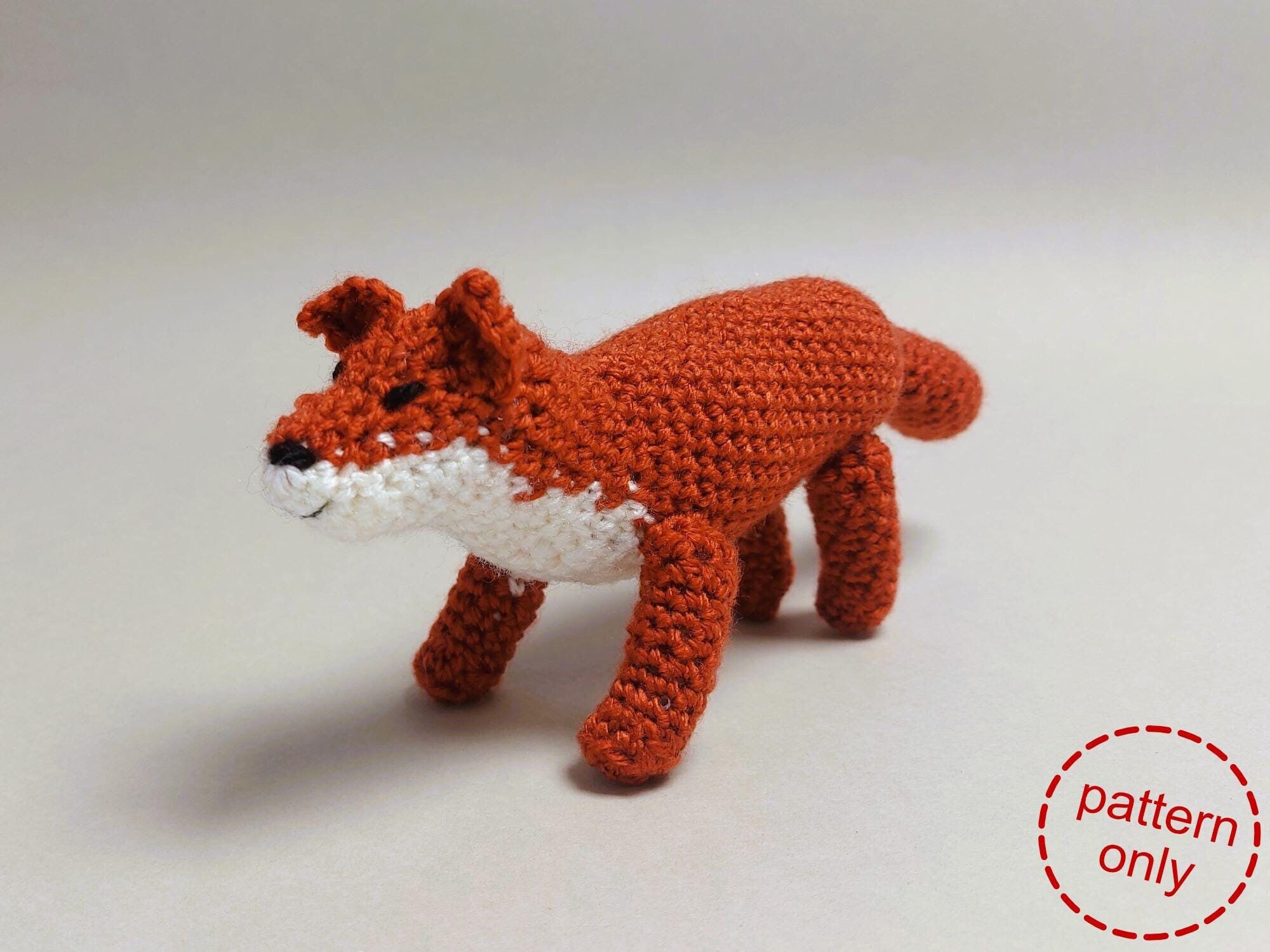 Red Fox Crochet Pattern, Red Fox Amigurumi Pattern, Easy Crochet ...