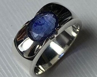 Blue Luster Ring - Etsy