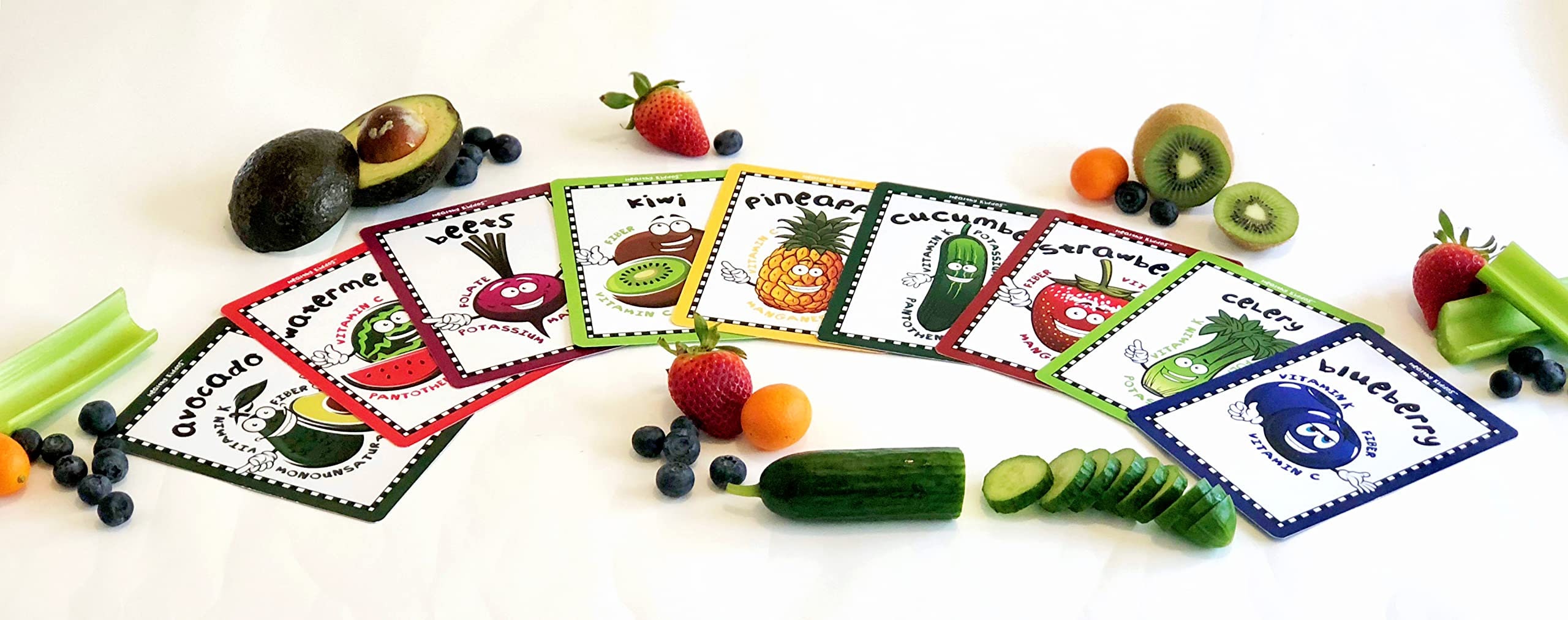 Printable Fruit and Vegetable Flash Cards for Kids - Etsy