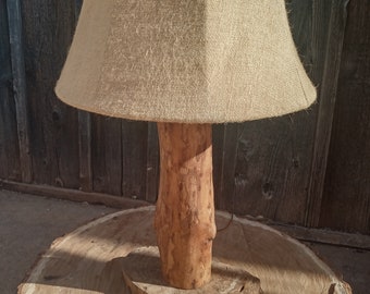 Live Edge Wood Lamp | Etsy