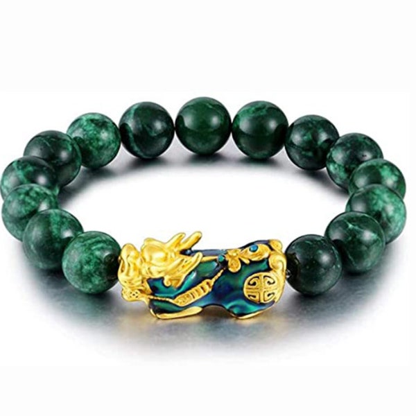 Lucky Jade Beaded Bracelet - Etsy